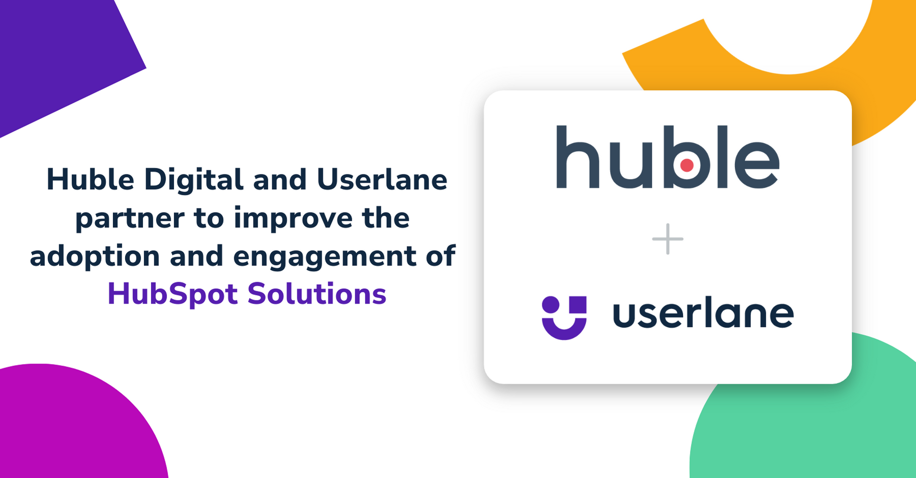Huble Digital and Userlane Partnership Announcement - Userlane